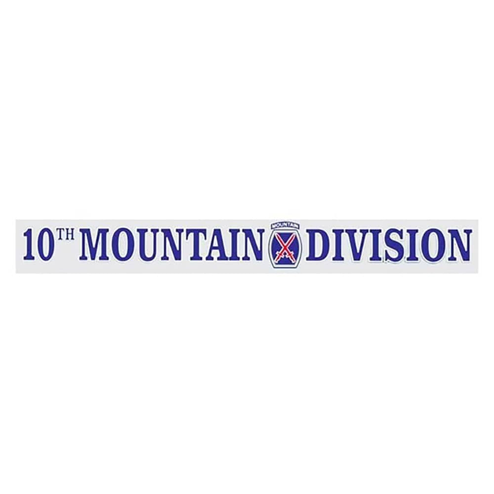 10th Mountain Division Window Strip Decal 15.5" x 2" – Bradley's Surplus