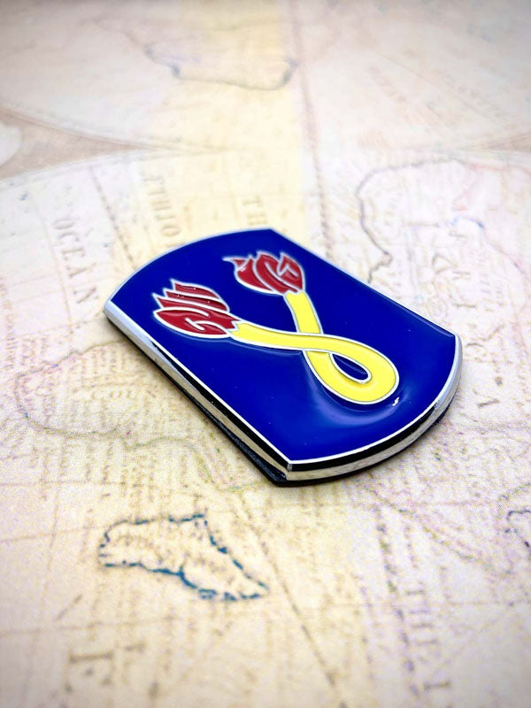 196th Infantry Brigade Car Emblem Chrome Auto Decal Army Vehicle Badge ...