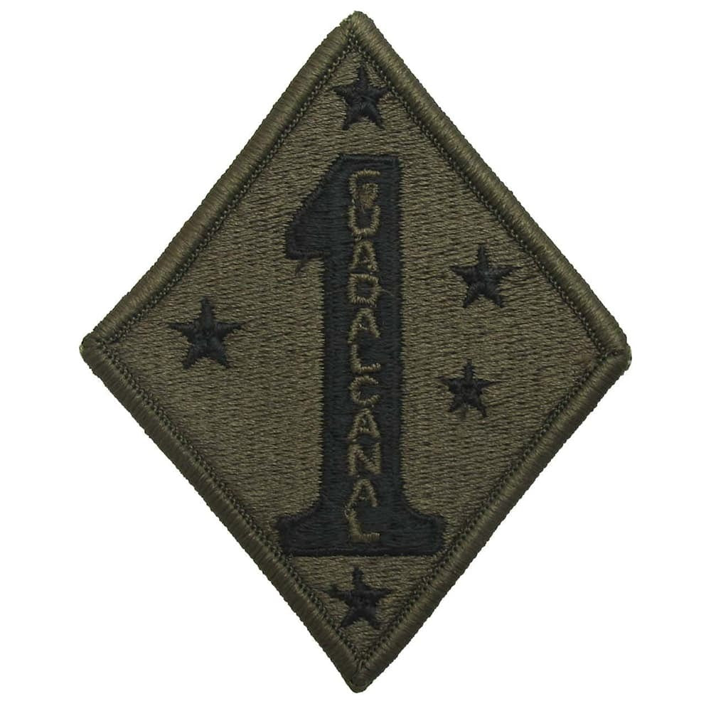 1st Marine Division Subdued Shoulder Patch – Hook & Loop Made in USA ...