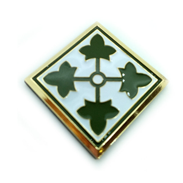 4th Infantry Division Metal Car Decal - "Ivy Division" - Auto Medals ...