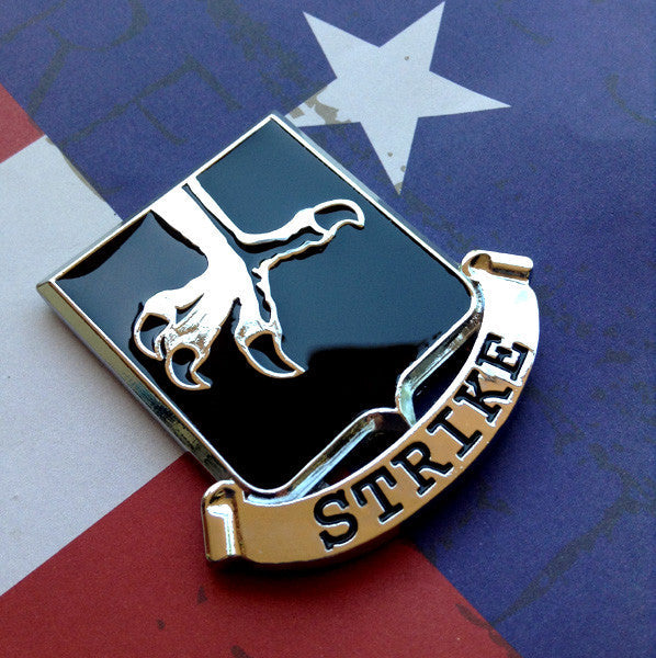 502nd Infantry Regiment Car Decal – Chrome Zinc Alloy Emblem – Bradley ...