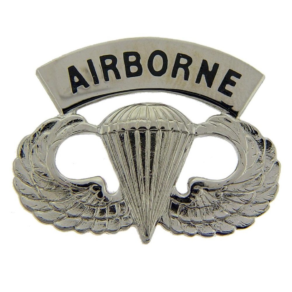 Army Parachutist Airborne Lapel Pin - Silver Finish – Bradley's Surplus
