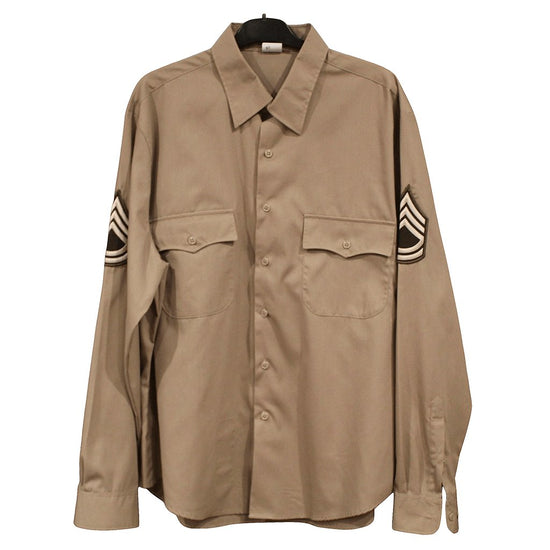 AGSU Dress Shirt Long Sleeve Army Green Service Uniform For Males ...