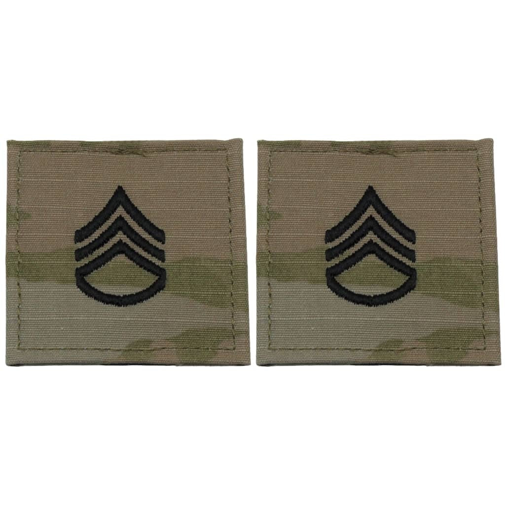 Army Staff Sergeant Rank Patch – SSG OCP 2x2 Hook and Loop Insignia ...