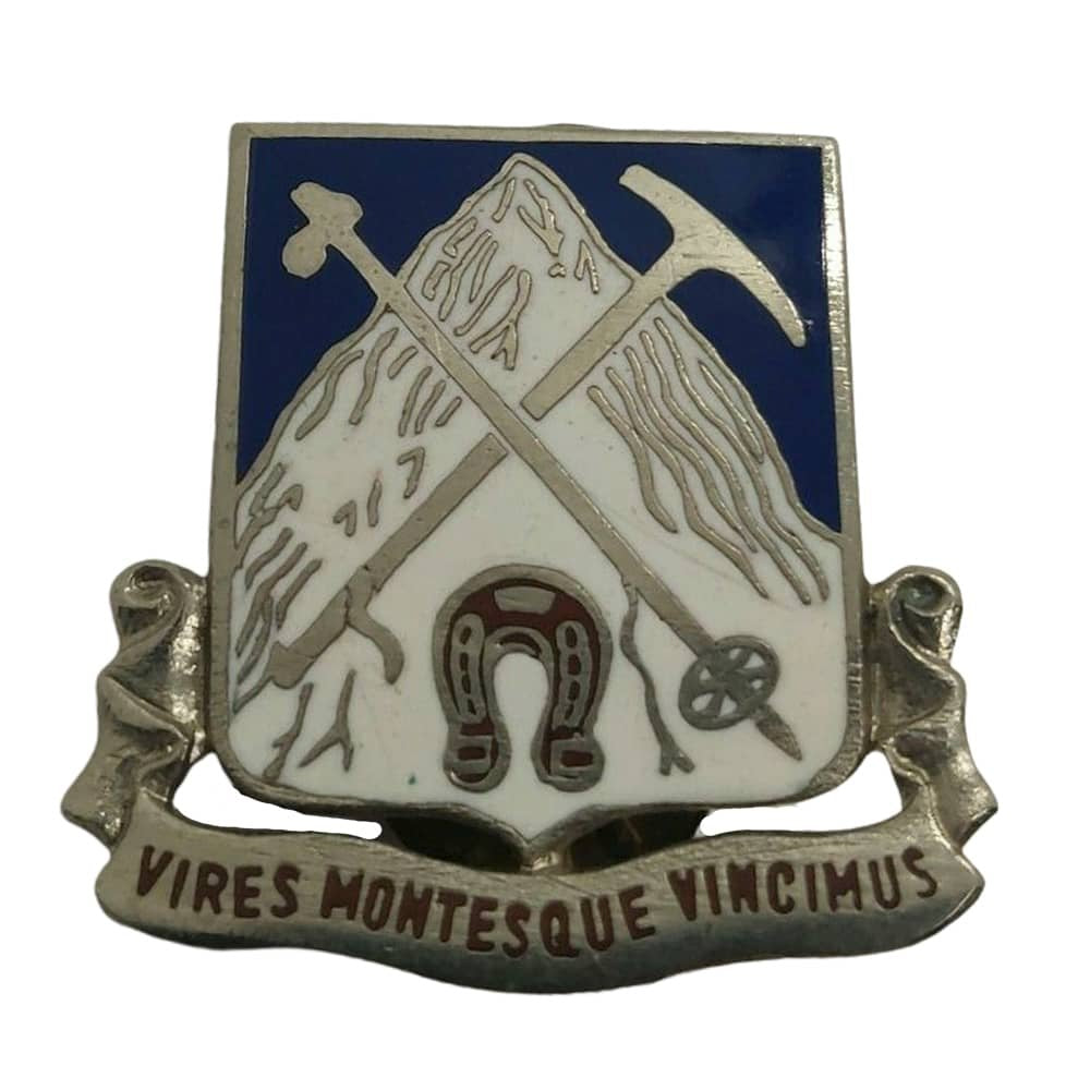 Official 87th Infantry Regiment DUI Crest - "Vires Montesque Vincimus ...
