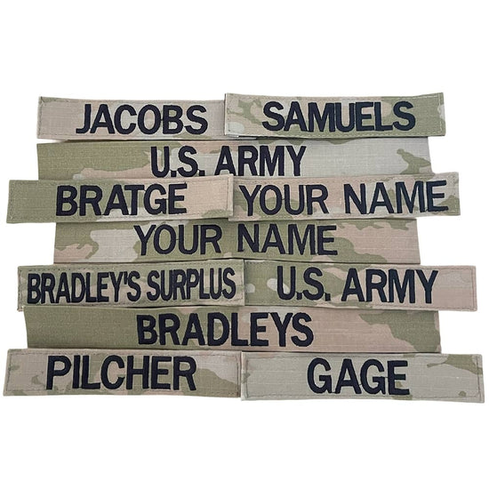 Custom OCP US Army Name Tape with Embroidered Black Thread Add Hook ...