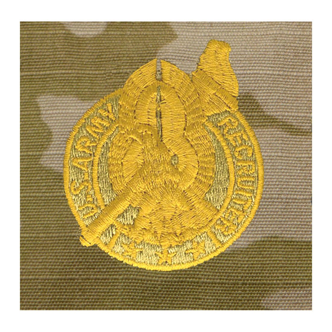 Army Recruiter Gold OCP Sew-On Badge Patch For OCP Uniforms – Bradley's ...