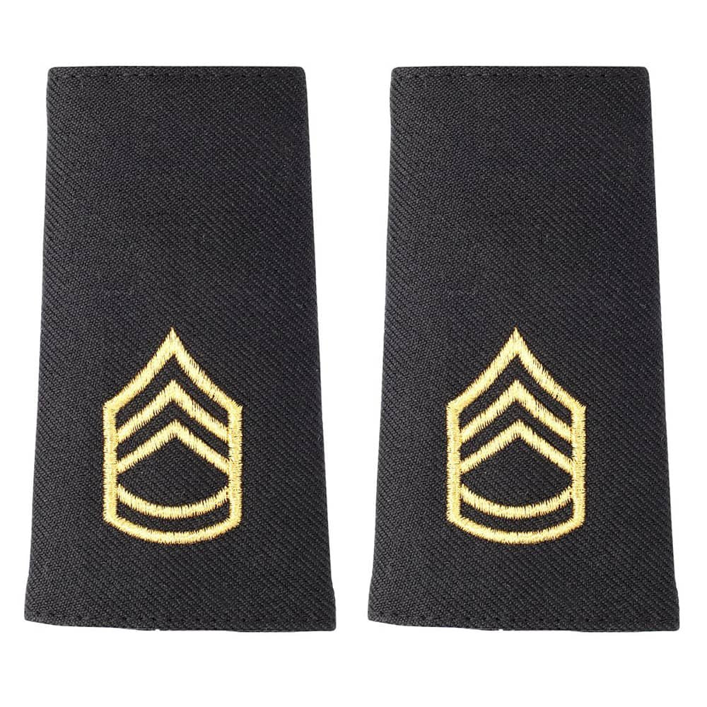 Sergeant First Class Epaulet Shoulder Marks For Males - Long – Bradley ...