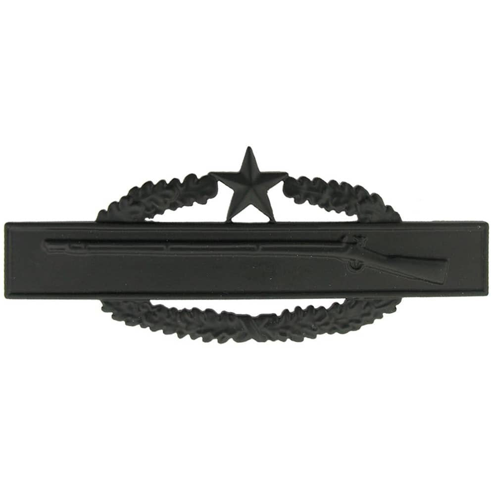Army CIB 2nd Award - Black Pin-On - Made in USA | Combat Badge ...