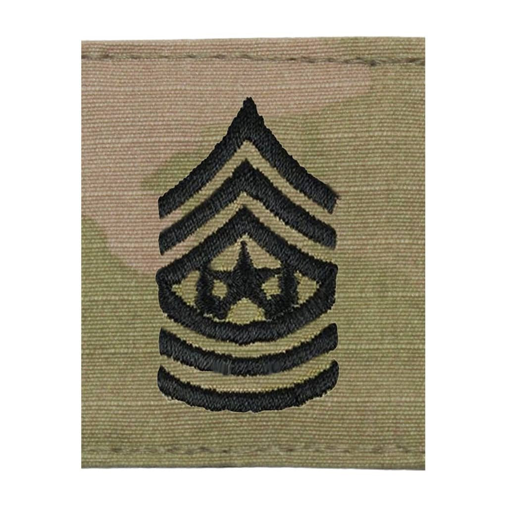 CSM Army OCP Rank Patch – Slide-On Gore-Tex Tab Command Sergeant Major ...