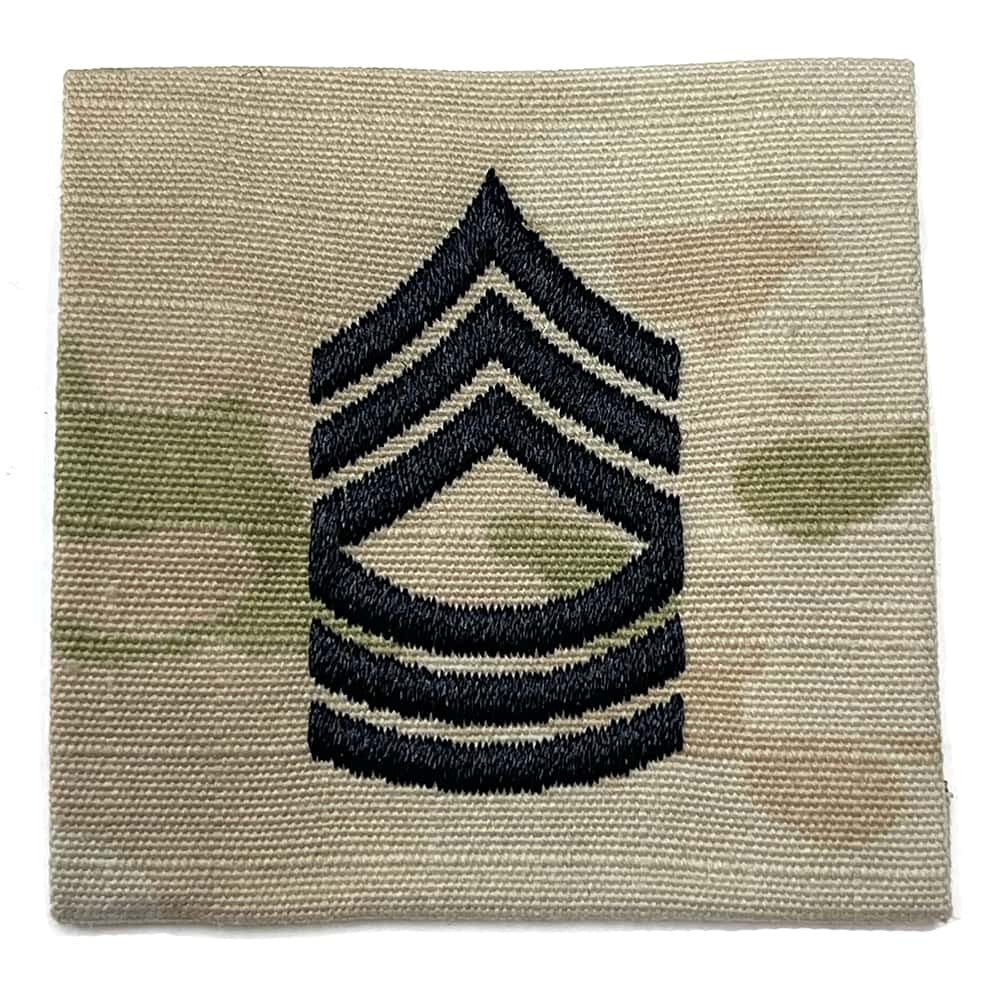 Master Sergeant Rank Patch Army MSG Sew-On Insignia OCP Scorpion W2 ...