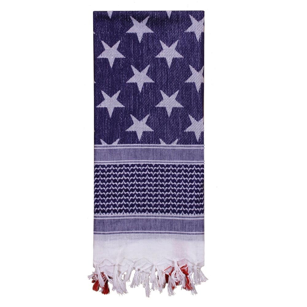 Rothco Stars and Stripes US Flag Shemagh Tactical Desert Keffiyeh Scar ...