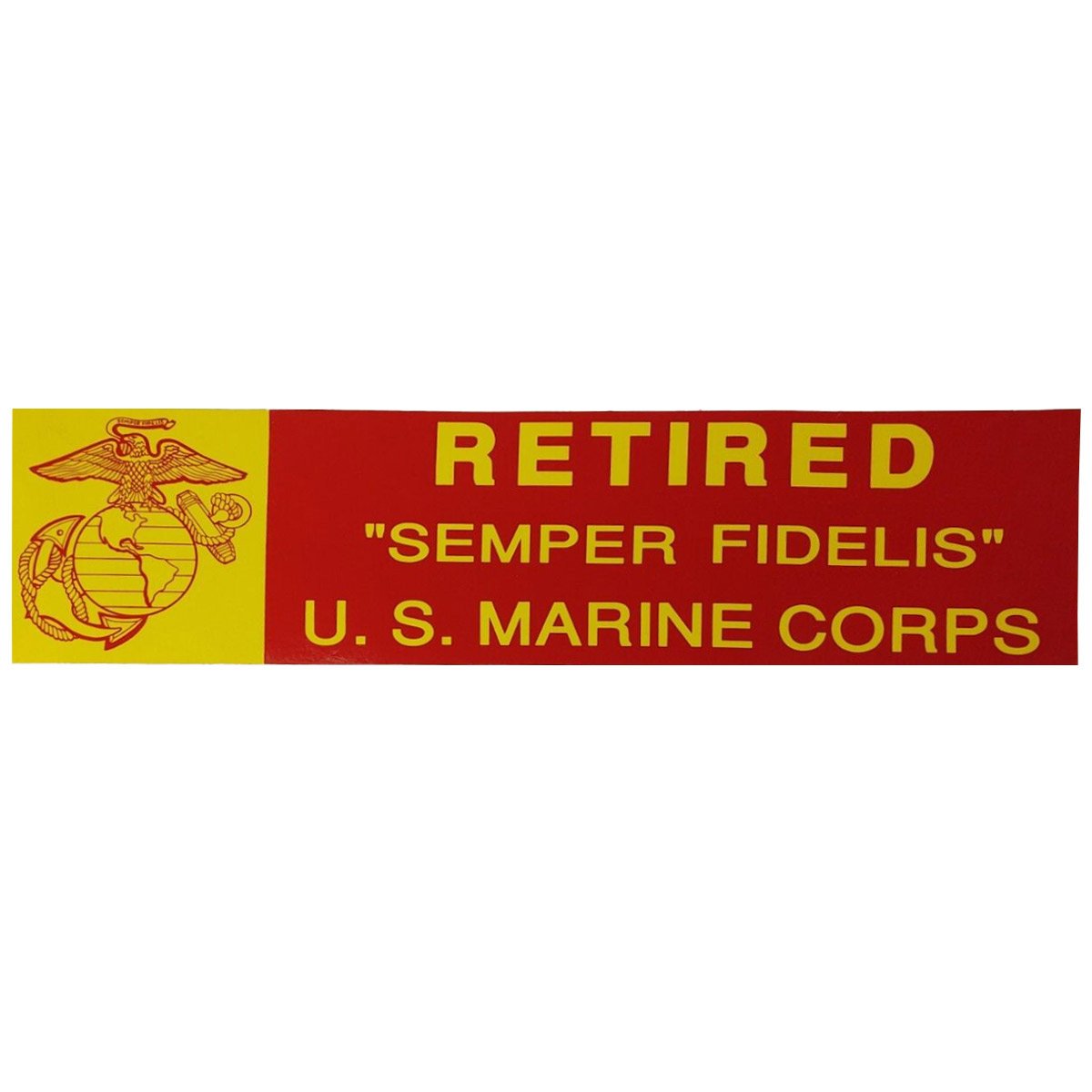 US Marine Corps Semper Fidelis Retired Logo Bumper Sticker – Bradley's ...
