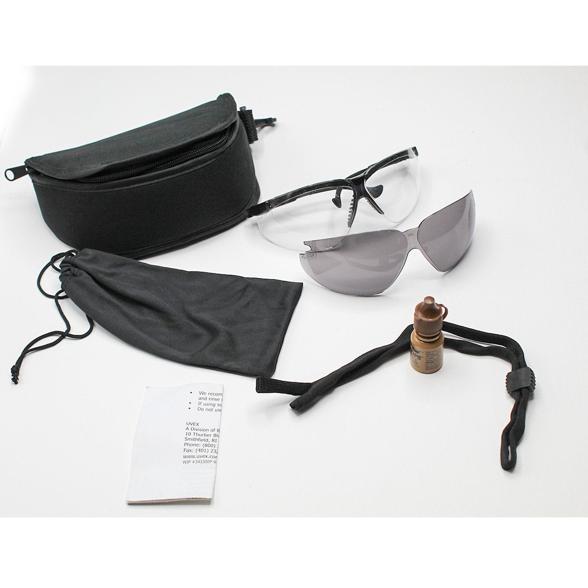 UVEX XC Spectacle Kit Eye Wear Military Safety Glasses Clear and Tint ...