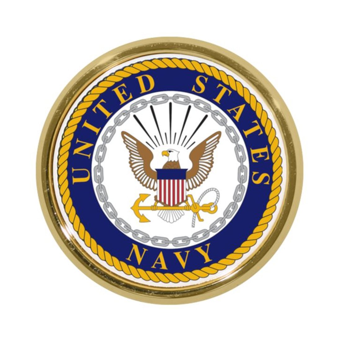 U.S. Navy Crest Chrome Auto Emblem – Bradley's Surplus