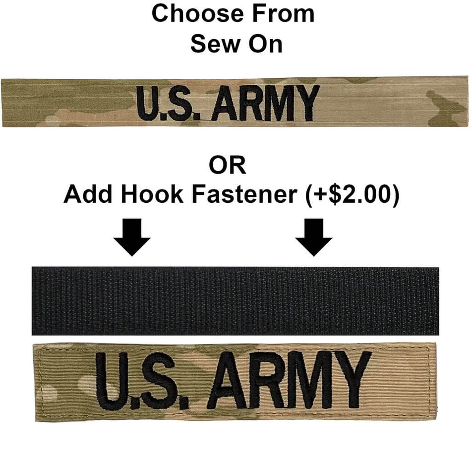 OCP Name Tapes 3 Color OCP Nametapes Army Sew On Or With Hook Fastener ...