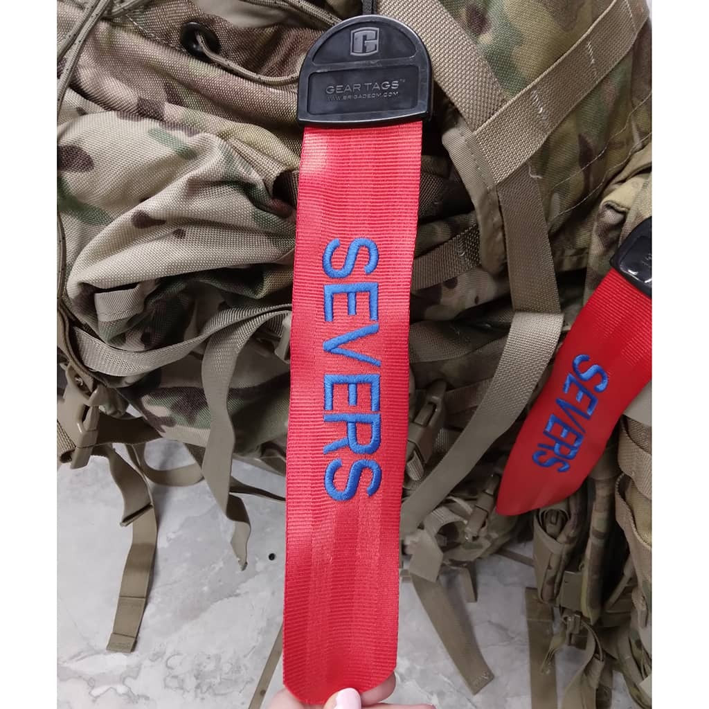 Military Luggage Tags Embroidered Name Tag For Luggage High Visibility ...