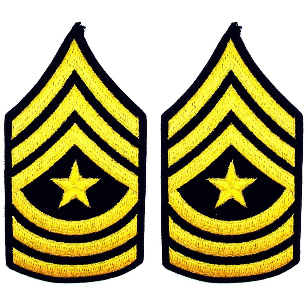 ASU Rank Army Sew On Chevron Patch For Service Uniform - Sold In Sets ...