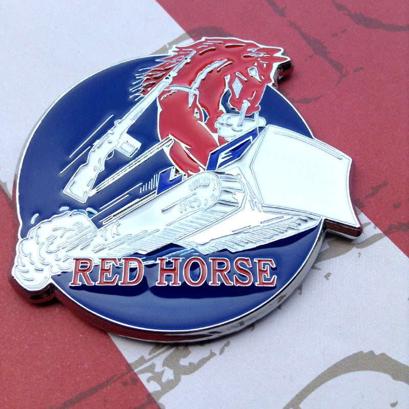 USAF RED HORSE Decal - Rapid Engineer Deployable - Auto Medals ...