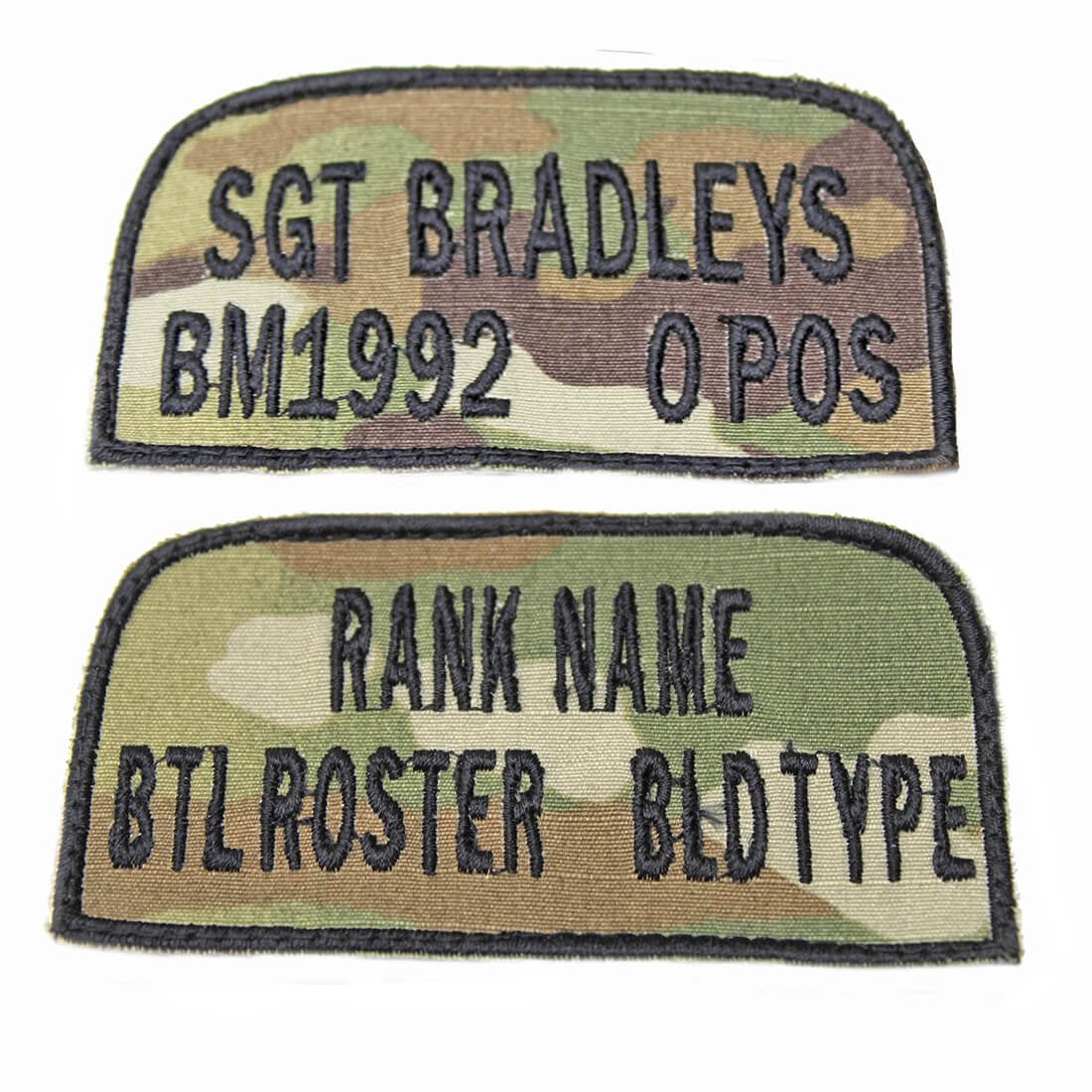 Custom IHPS Helmet Cover Patch Add Name, Blood Type and or Battle ...