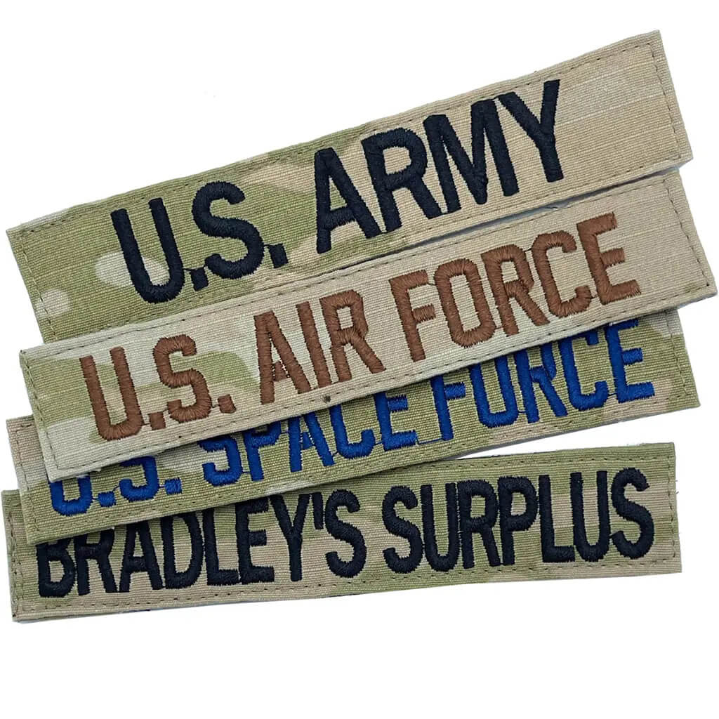 OCP Name Tapes 3 Color OCP Nametapes Army Sew On Or With Hook Fastener