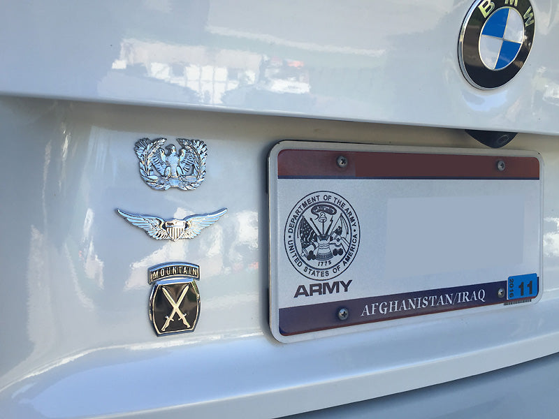 US Army Aviator Badge Metal Car Decal by Auto Medals – Bradley's Surplus