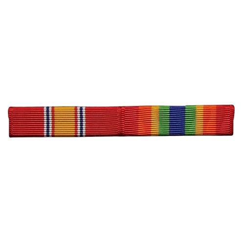 Army Boot Camp Service Ribbons Mounted On Bar