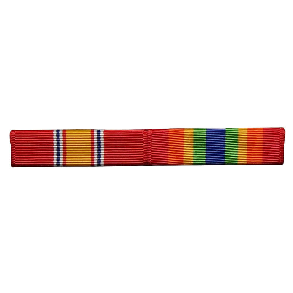 Army Boot Camp Service Ribbons Mounted On Bar
